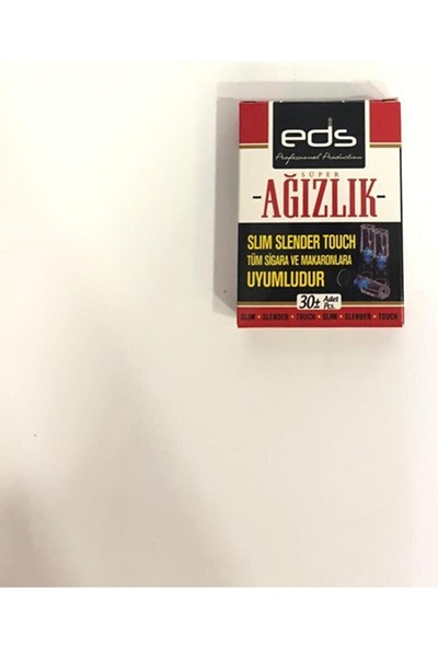 Eds 30'lu Filtreli Slender-Slim Ağızlık AGI597 Eds 30'lu Filtreli Slender-Slim Ağızlık AGI597