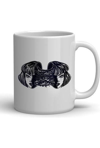 Nacarlar Ayrılmış Kafa Baskılı Kupa Bardak