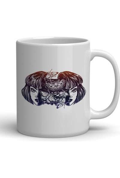 Nacarlar Ayrılmış Kafa Baskılı Kupa Bardak