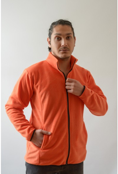 Mob Creatives Kalın Polar Ceket Lastik Biyeli Cepli Panelli Regular Fit