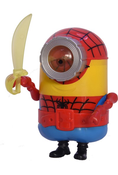 Minions Spiderman Örümcek Adam Minyon Karakteri Sesli Oyuncak