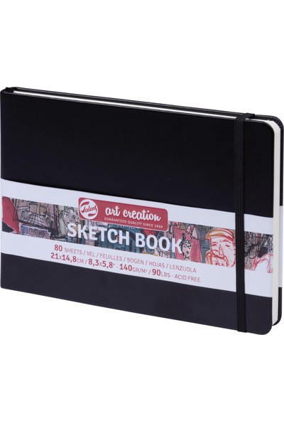 Talens Tac Sk-Block Sw Black 14,8X21 140G Sketchbook Talens Tac Sk-Block Sw Black 14,8X21 140G Sketchbook