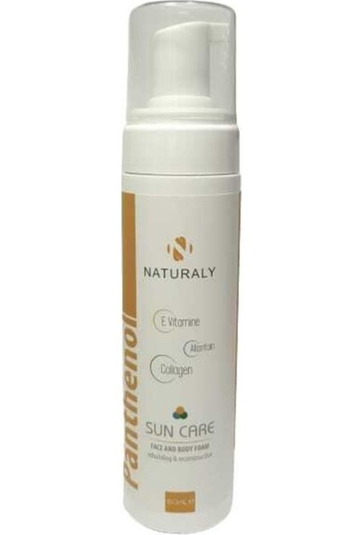 Naturaly Panthenol Köpük Güneş Sonrası Bakım Aloe Vera-Collagen-Allantoin Ilaveli 150ml Naturaly Panthenol Köpük Güneş Sonrası Bakım Aloe Vera-Collagen-Allantoin Ilaveli 150ml