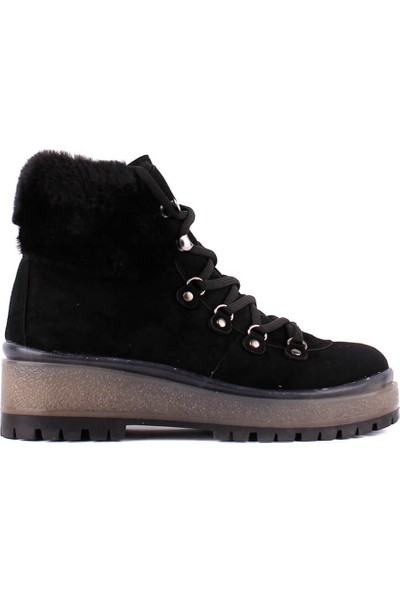 Pierre Cardin - Siyah Süet Kadın Bot