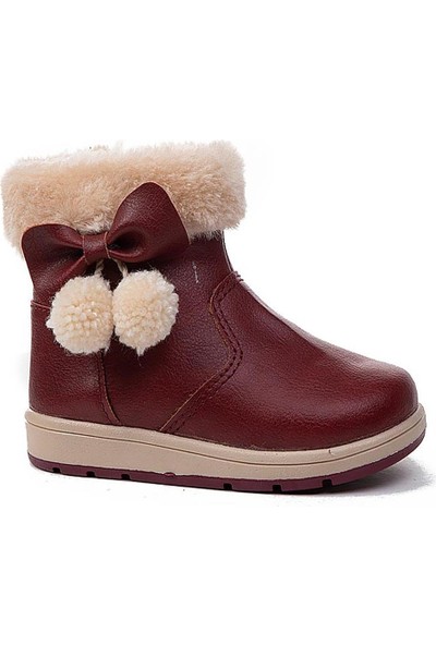 Föz 340 Bordo Termal Kürklü Kız Bebe Çocuk Bot Ayakkabı Föz 340 Bordo Termal Kürklü Kız Bebe Çocuk Bot Ayakkabı
