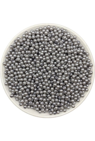 Hedef Bijuteri 50 gr 4mm Gri Cam Inci Boncuk ,takı Yapım Boncuğu (50GR,~550 Adet Boncuk Hedef Bijuteri 50 gr 4mm Gri Cam Inci Boncuk ,takı Yapım Boncuğu (50GR,~550 Adet Boncuk