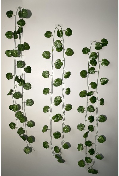 Meran Dekoratif Yapay Sarmaşık Yuvarlak Yaprak Yapay Çiçek Dekoru 230CM x 3ADET