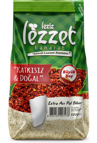 Leziz Lezzet Extra Acı Pul Biber 500 gr Leziz Lezzet Extra Acı Pul Biber 500 gr