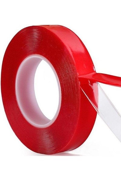 Çift Taraflı Bant 18 mm x 2 Metre Akrilik Silikon Bant Çift Taraflı Bant 18 mm x 2 Metre Akrilik Silikon Bant