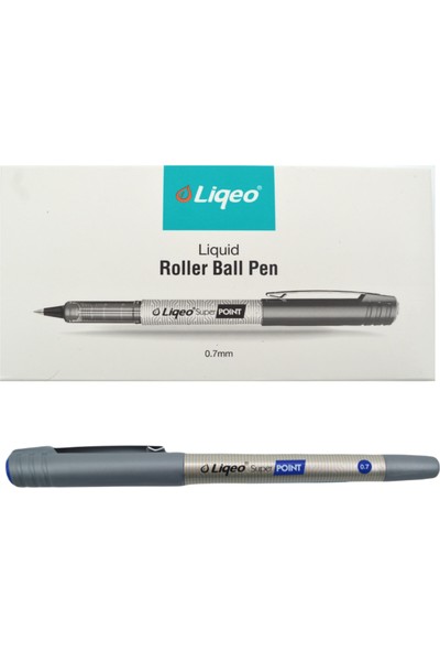 Liqeo Super Point Roller Kalem 0.7mm Mavi 12 Adet Liqeo Super Point Roller Kalem 0.7mm Mavi 12 Adet