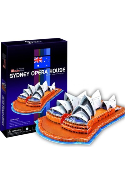Piyop 3D Puzzle Sydney Opera Binası Avustralya 58 Parça