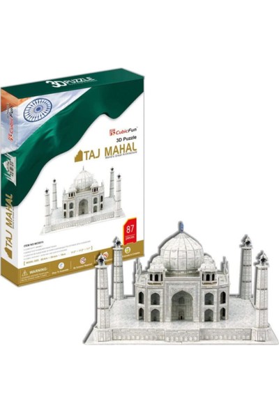Piyop 3D Puzzle Taj Mahal Hindistan 87 Parça
