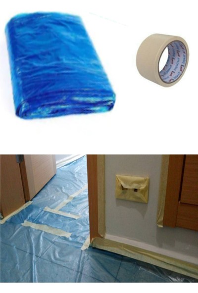 Evrim 20 M2 Branda Koruyucu Kalın Zemin Örtüsü + Maskeleme Bandı Set Evrim 20 M2 Branda Koruyucu Kalın Zemin Örtüsü + Maskeleme Bandı Set