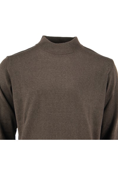 Oppland Erkek Kahverengi Kışlık Düz Renk Rahat Kesim Yarım Balıkçı Yaka Ince Yün Kazak Oppland Erkek Kahverengi Kışlık Düz Renk Rahat Kesim Yarım Balıkçı Yaka Ince Yün Kazak