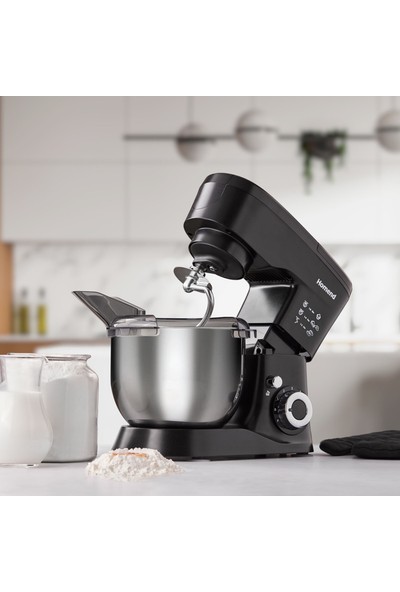 Homend Profashion 3041H Siyah Stand Mikser Mutfak Şefi 1000W Homend Profashion 3041H Siyah Stand Mikser Mutfak Şefi 1000W