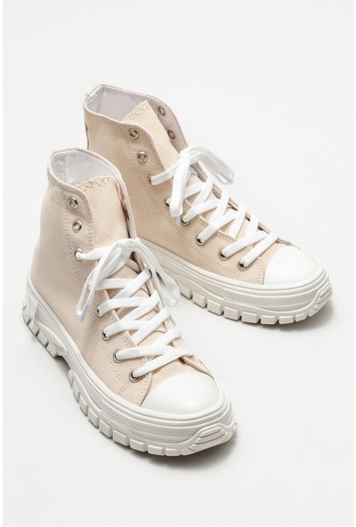 Elle Shoes Bej Kadın Spor Bot