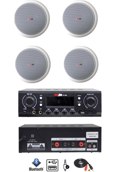 Lastvoice Small3 Tavan Hoparlör Ve Anfi Ses Sistemi Paketi Lastvoice Small3 Tavan Hoparlör Ve Anfi Ses Sistemi Paketi