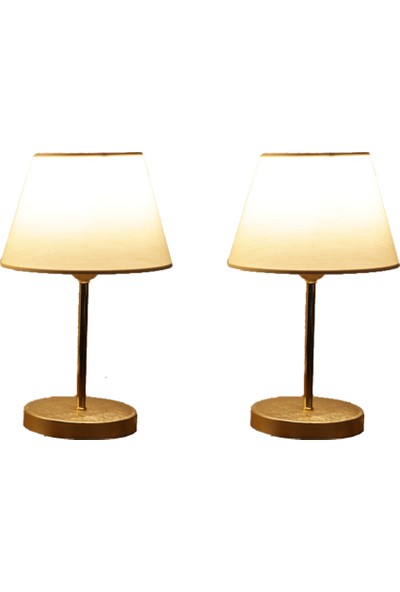 Supply Home Lara Gold Gövdeli 2'li Abajur Seti