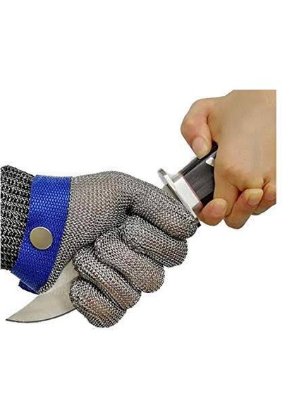 Aref Kesilmez Çelik Eldiven Kasap Eldiveni Tel Hasır Örgü Eldiven