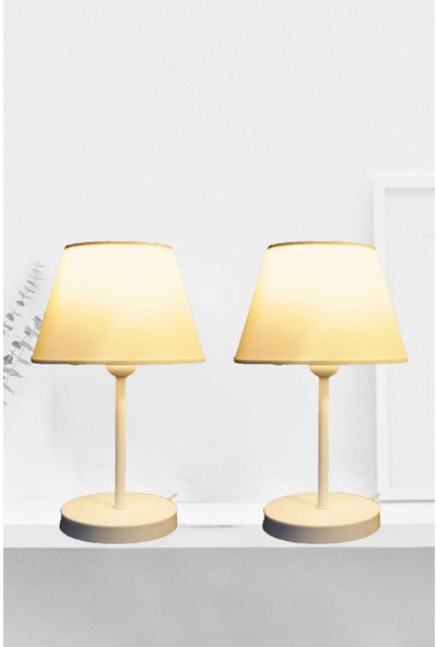 Supply Home Beyaz Modern Yatak Odası Abajur