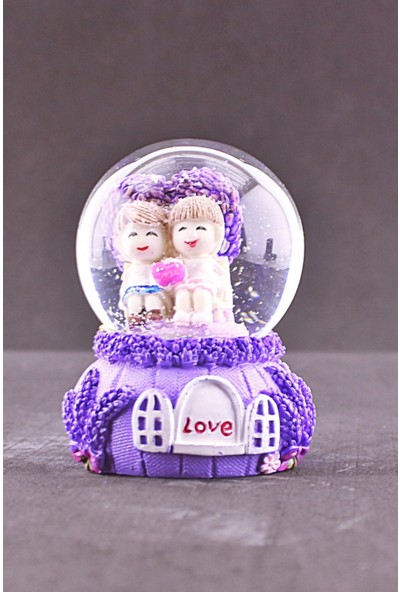 Deco Elit Sevgiliye Aşkımsın Temalı Mini Boy Lila Kar Küresi 6,5 cm Boy Deco Elit Sevgiliye Aşkımsın Temalı Mini Boy Lila Kar Küresi 6,5 cm Boy