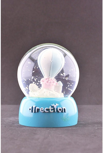 Deco Elit Balon Tasarımlı Kar Küresi Işıklı 9 cm Boy