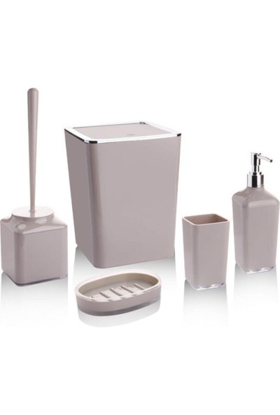 Azra Lungo Kırılmaz Kovalı Banyo Wc Takımı 5 Parça