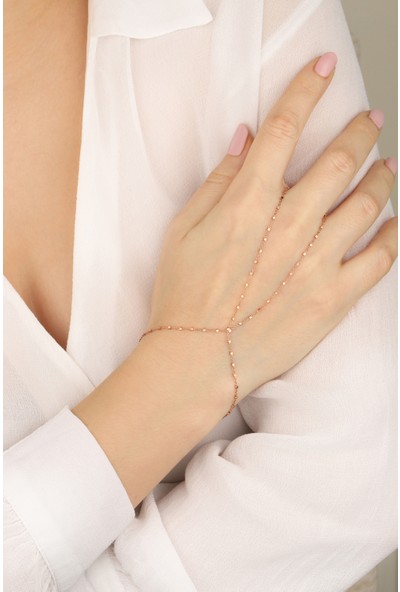 Lia Berto Rose Küp Zincir 925 Ayar Gümüş Şahmeran