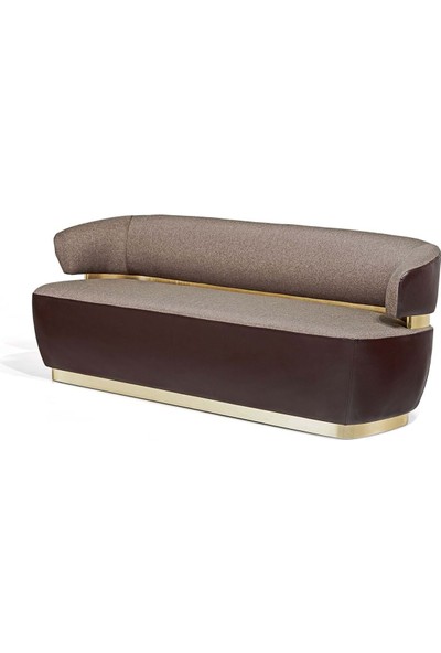 Uzay Ofis Mitro Ikili Kanepe - Kahverengi