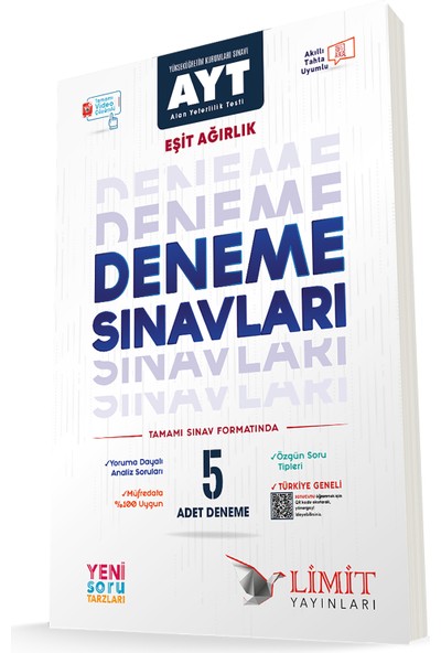 Limit Yayınları AYT Eşit Ağırlık 5'li Deneme Seti Limit Yayınları AYT Eşit Ağırlık 5'li Deneme Seti