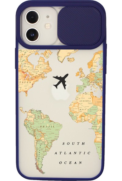 ShoptoCase IPHONE11 Kamera Koruyuculu Dünya Haritası Desenli Telefon Kılıfı ShoptoCase IPHONE11 Kamera Koruyuculu Dünya Haritası Desenli Telefon Kılıfı