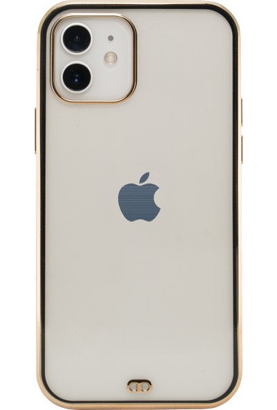 Shoptocase Apple iPhone 11 Premium Electrolize Silikonlu Siyah Telefon Kılıfı