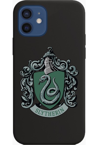 Shoptocase Apple iPhone 12 Mini Lansman Slytherin Desenli Telefon Kılıfı