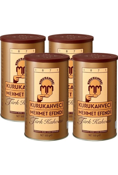 Kurukahveci Mehmet Efendi Türk Kahvesi 500 gr x 4