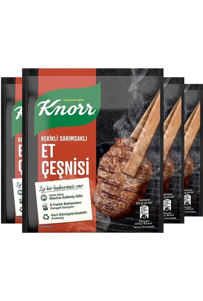 Knorr Kekikli ve Sarımsaklı Et Çeşnisi 40 gr x 4 Knorr Kekikli ve Sarımsaklı Et Çeşnisi 40 gr x 4