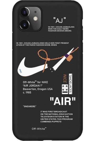 Shoptocase Apple iPhone 11 Uyumlu Nike Air Desenli Premium Lansman Kılıf