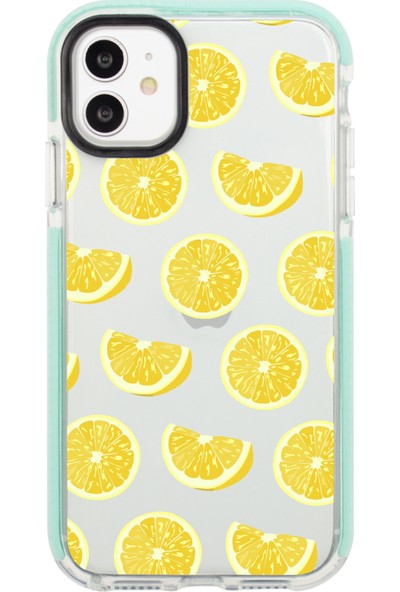 Shoptocase Apple iPhone 11 Mint Kenarlı Anti Shock Limon Desenli Telefon Kılıfı Shoptocase Apple iPhone 11 Mint Kenarlı Anti Shock Limon Desenli Telefon Kılıfı