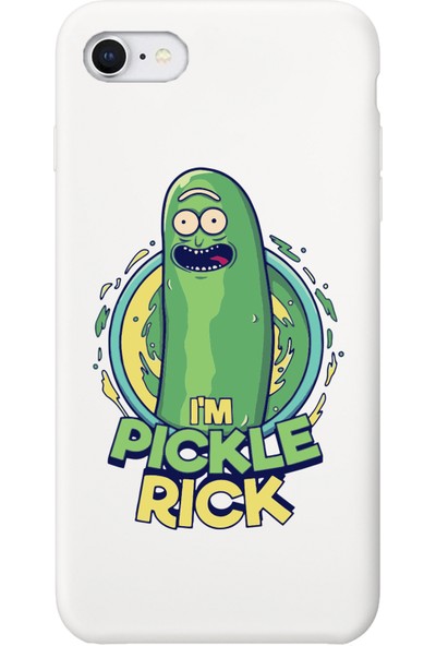 Shoptocase Apple iPhone Se 2020 Lansman I'm Pickle Rick Desenli Telefon Kılıfı