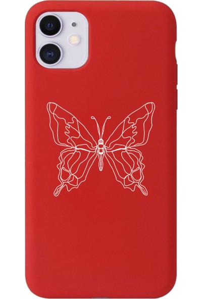 Shoptocase Apple iPhone 11 Kelebek Kadın Desenli Telefon Kılıfı Shoptocase Apple iPhone 11 Kelebek Kadın Desenli Telefon Kılıfı