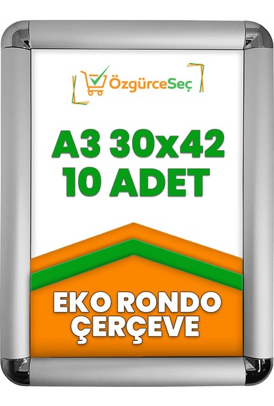 ÖzgürceSeç A3 Açılır Kapanır Rondo Çerçeve 30 x 42 cm 10'lu ÖzgürceSeç A3 Açılır Kapanır Rondo Çerçeve 30 x 42 cm 10'lu