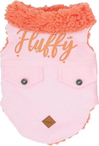 Pawstar Toz Pembe Kadife Yelek