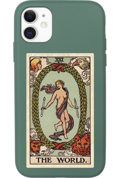 Shoptocase Apple iPhone 11 Uyumlu The World Tarot Kartı Desenli Premium Lansman Kılıf Shoptocase Apple iPhone 11 Uyumlu The World Tarot Kartı Desenli Premium Lansman Kılıf