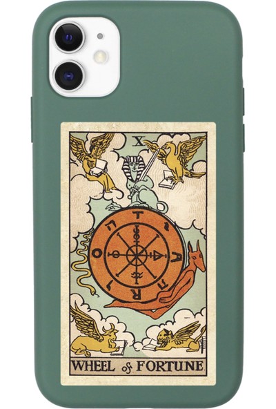 Shoptocase Apple iPhone 11 Uyumlu Wheel Of Fortune Tarot Kartı Desenli Premium Lansman Kılıf Shoptocase Apple iPhone 11 Uyumlu Wheel Of Fortune Tarot Kartı Desenli Premium Lansman Kılıf