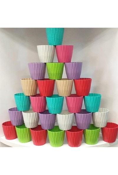 Tvet Kaktüs ve Sukulent Saksısı 0,6 Litre 10'lu Set