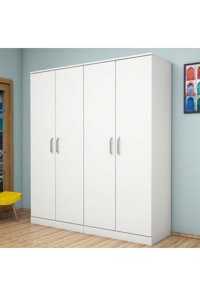 White Home 3 Kapaklı Gardırop