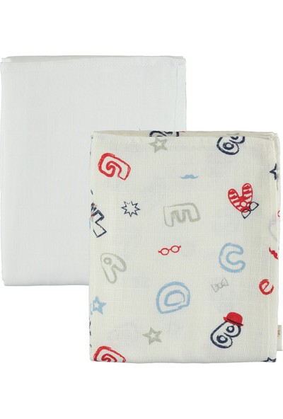 Civil Baby Çok Amaçlı 2'li Müslin Battaniye 80X120 cm Gri