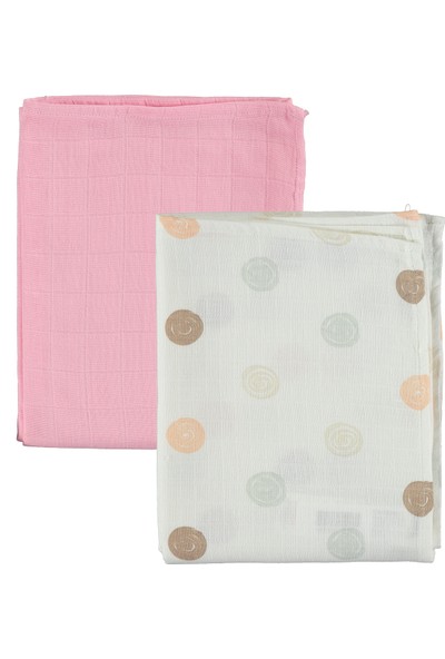 Civil Baby Çok Amaçlı 2'li Müslin Battaniye 80X120 cm Pembe Civil Baby Çok Amaçlı 2'li Müslin Battaniye 80X120 cm Pembe