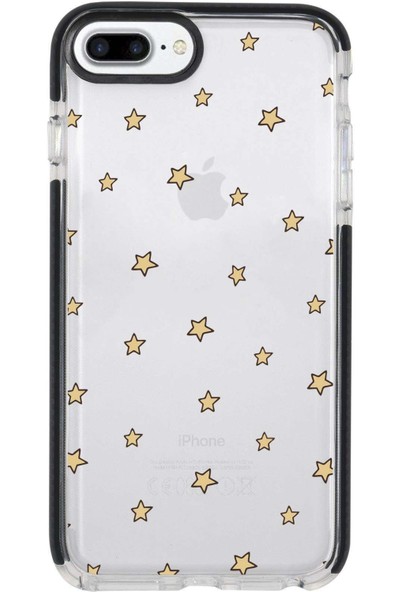 Shoptocase Apple iPhone 7 Plus Siyah Kenarlı Anti Shock Yıldızlar Desenli Telefon Kılıfı Shoptocase Apple iPhone 7 Plus Siyah Kenarlı Anti Shock Yıldızlar Desenli Telefon Kılıfı