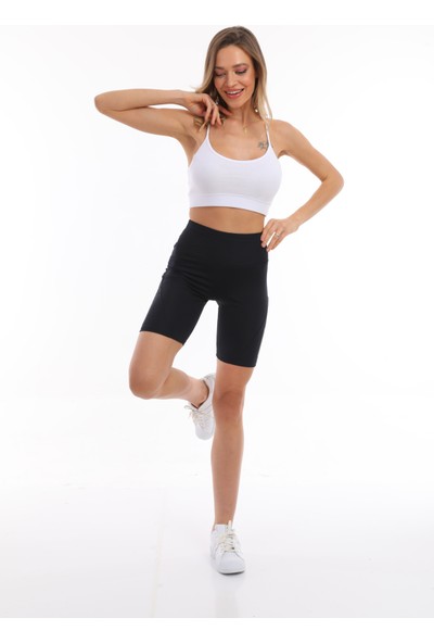 Rapapa Kadın Dalgıç Şort Siyah 22528-