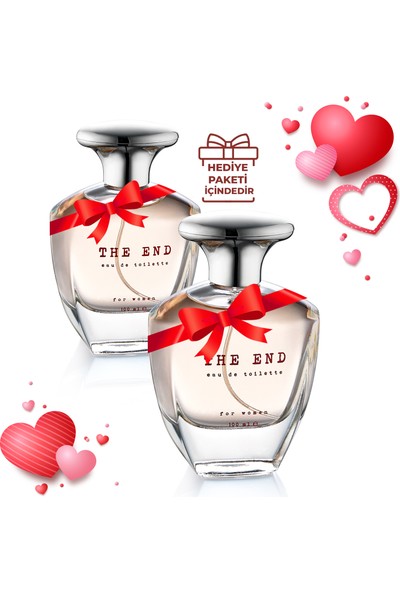 The End Sevgililer Günü Özel Edt Kadın Parfüm Seti 100 ml x 2 Adet